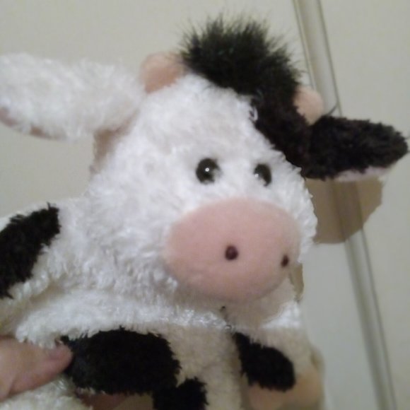 GANZ | Toys | Ganz White And Black Small Super Soft Realistic Cow ...